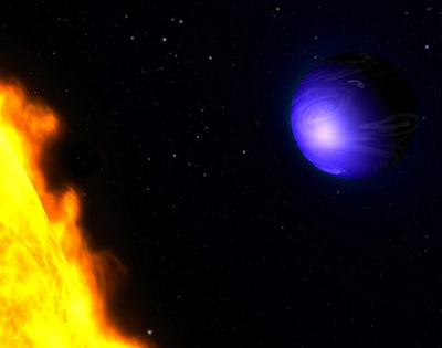 Hubble finds true blue planet