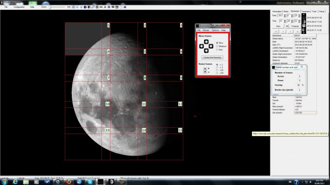 Mosaic-making: Asimoplan software – Astronomy Now