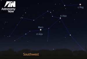 Mars meets Neptune in the evening sky – Astronomy Now
