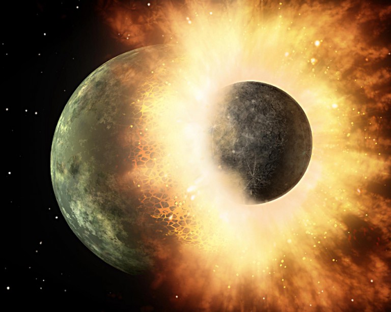 Moon was produced by head-on collision between Earth and forming planet – Astronomy Now
