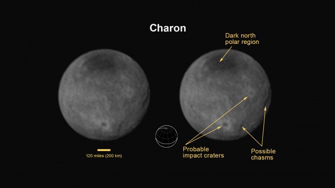 Cliffs, chasms and craters revealed in latest New Horizons images ...