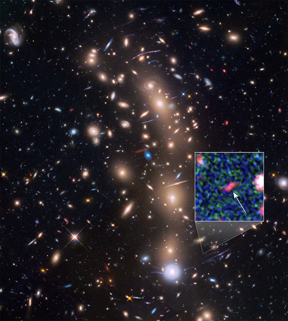 Magnified image of the faintest galaxy from the early universe ...