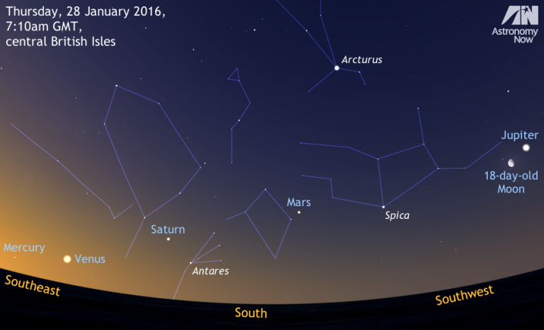 See all five naked-eye planets gathered in the morning sky – Astronomy Now