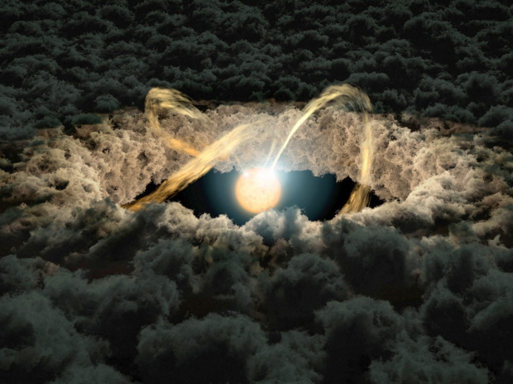 Light echoes give clues to young star’s protoplanetary disc – Astronomy Now