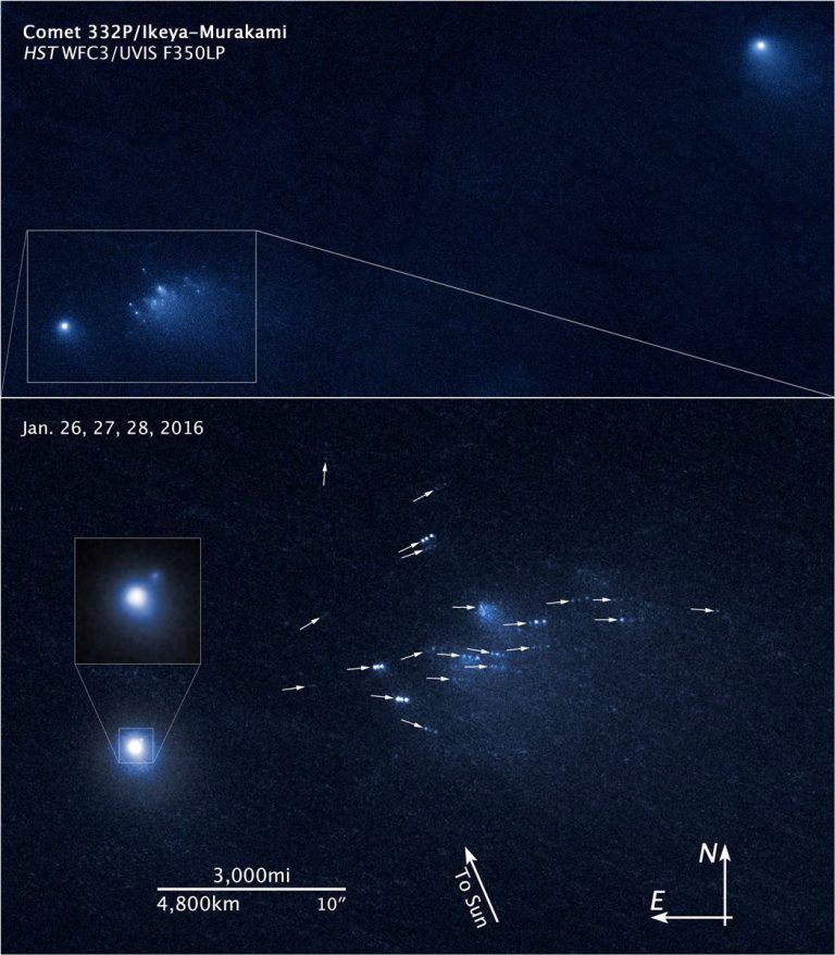 Astronomers capture best view ever of disintegrating comet – Astronomy Now