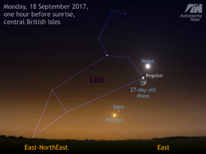 See the old crescent Moon join the morning planet parade on 18 ...