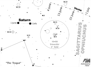 Let Saturn be your guide to finding asteroid Vesta at its brightest ...